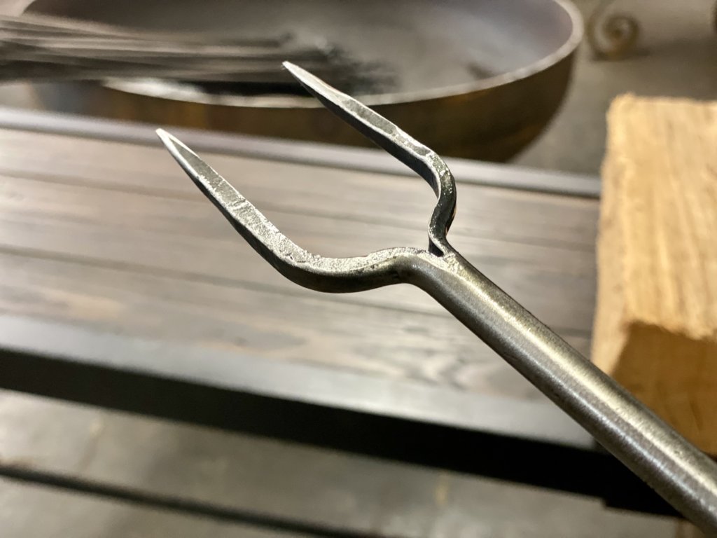 Set of 2 Handcrafted Marshmallow and Hot Dog Forks – Custom Fire Pits ...