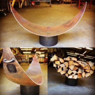 Firewood Racks Archives - Custom Steel Backyard Fire Pits - Made By ...