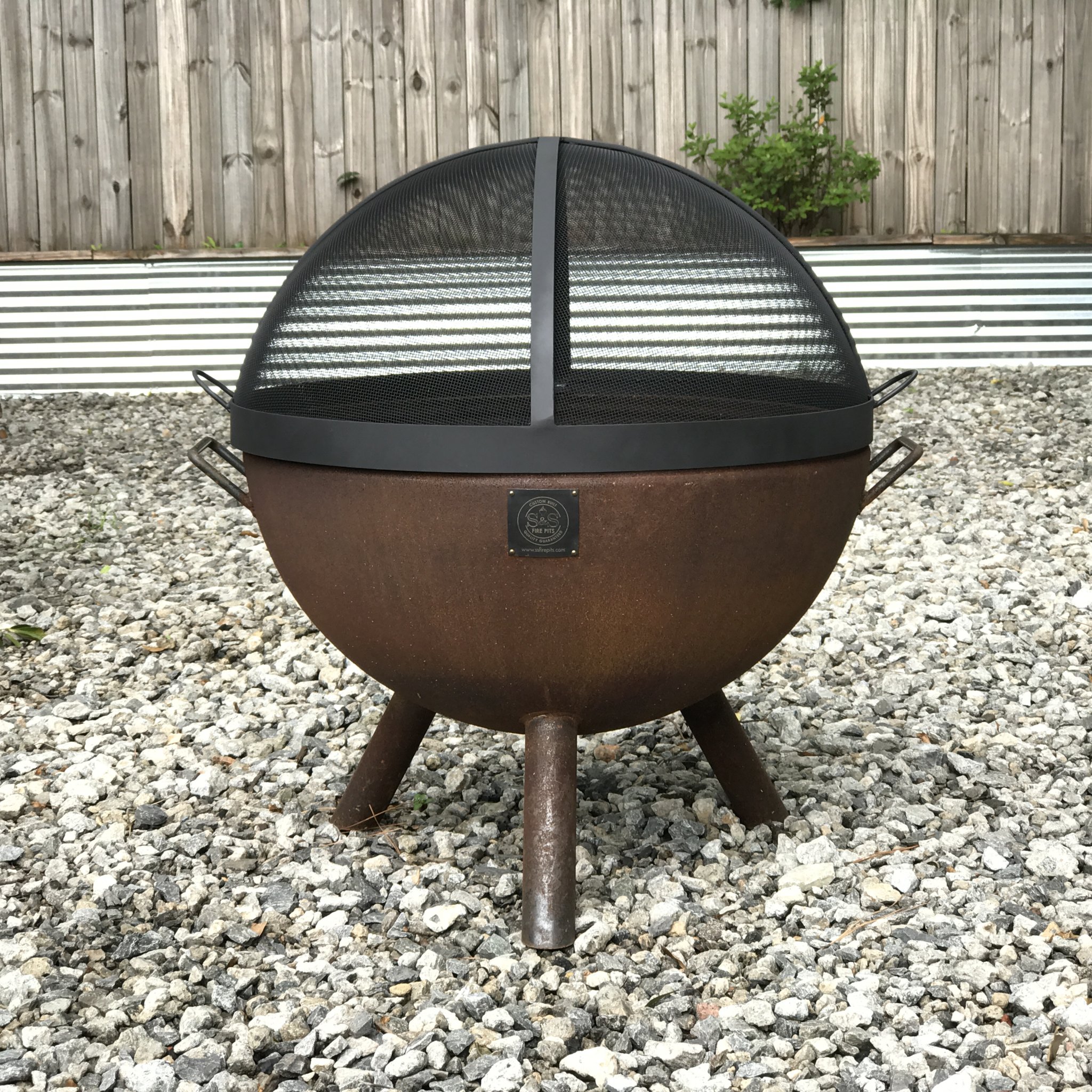 42″ Dome Lift Off Fire Pit Screen – Stainless Steel – Custom Fire Pits ...