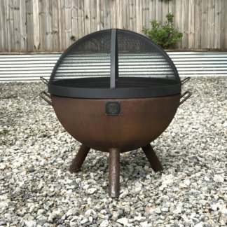 42″ Dome Pivot Fire Pit Screen – Stainless Steel – Custom Fire Pits ...