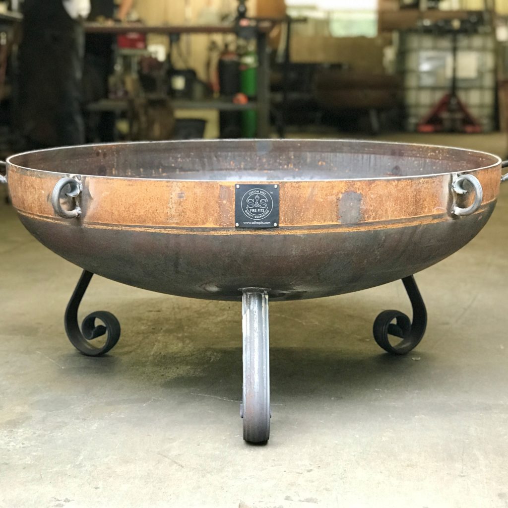 42″ Decorative Elliptical Fire Pit – Custom Fire Pits | Unique Fire ...