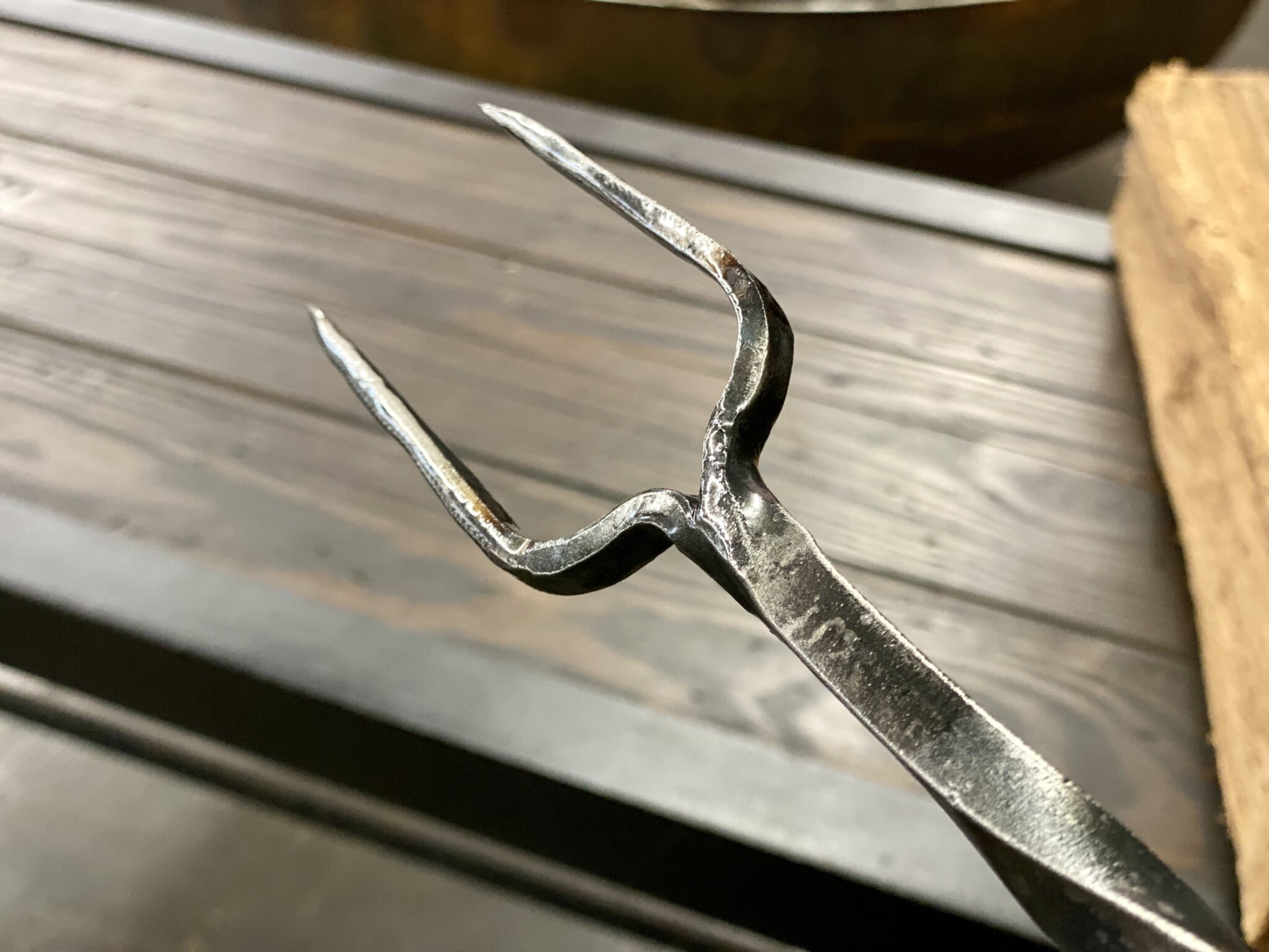 Carbon Steel Forged Meat Turning Fork – Custom Fire Pits | Unique Fire ...