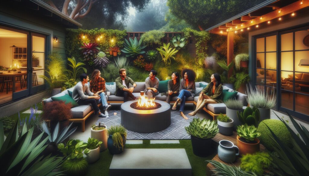 How to Use Fire Pit Plant Decorations – Custom Fire Pits | Unique Fire ...