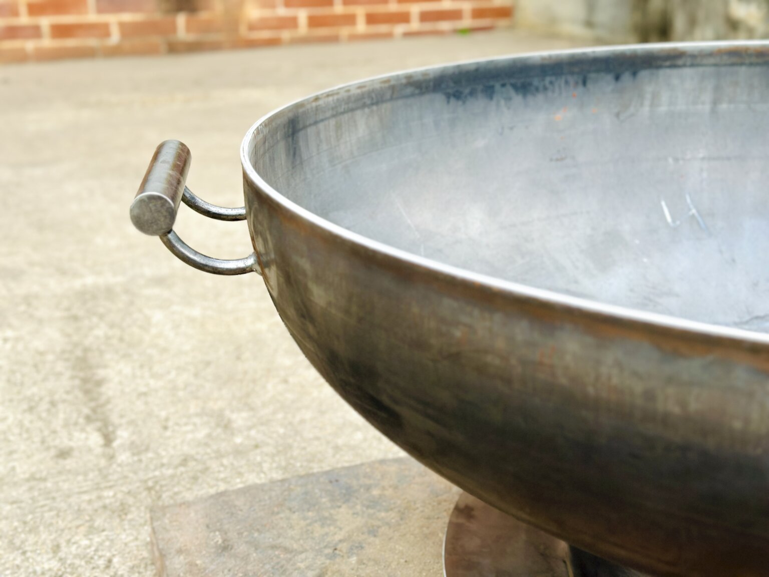 42” Elliptical “One Off” Fire Pit on Ring Base – Custom Fire Pits ...